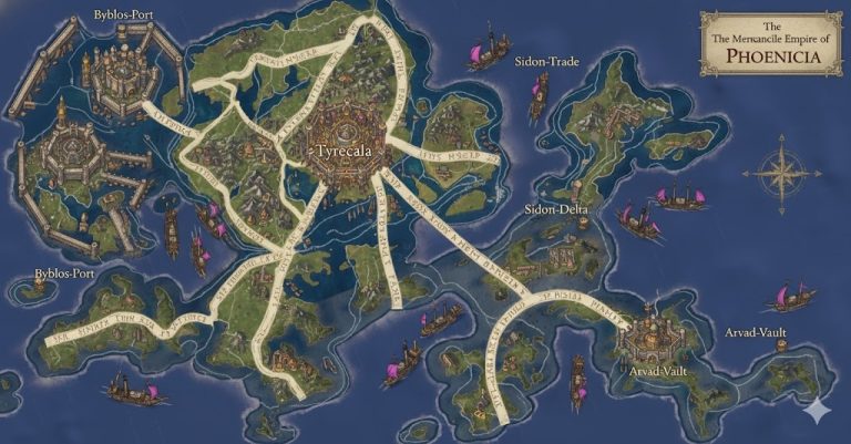 National Map of Phoenicia – GearAscendancy.com